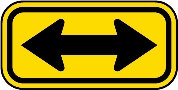 Black Yellow Double Arrow Sign T5561 By SafetySign black-yellow-double-arrow-sign-t5561-by-safetysign