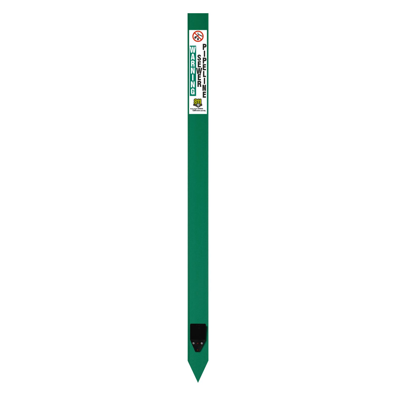 Caution Sewer Line Flat Marker - Save 10% Online