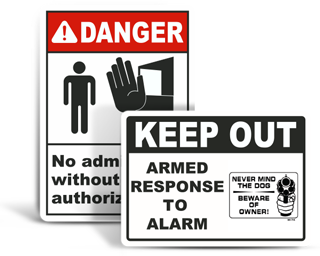 Restricted Access Signs