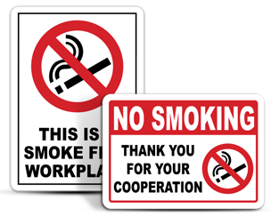 No Smoking Signs | 100+ Options to Choose From | SafetySign.com