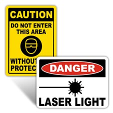Laser Warning Labels | OSHA & ANSI Z535 Compliant