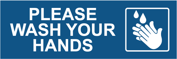 Please Wash Your Hands Label - Save 10% w/ Discount