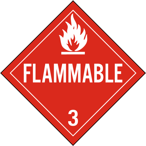 Flammable Class 3 Placard Claim Your 10 Discount Flammable Class 3 Placard Claim Your 10 Discount