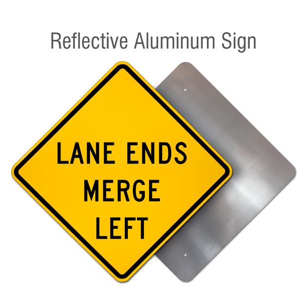 Lane Ends Merge Left Sign Get 10 Off Now Lane Ends Merge Left Sign Get 10 Off Now