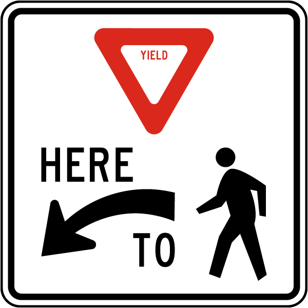 Street Safety Signs Yield