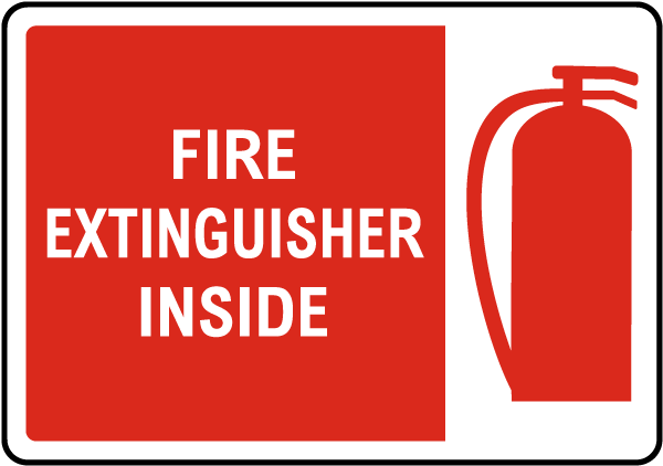 Fire Extinguisher Inside Sign A5060