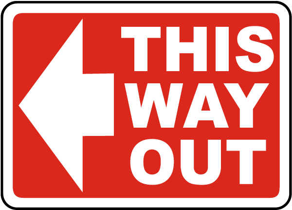 This Way Sign
