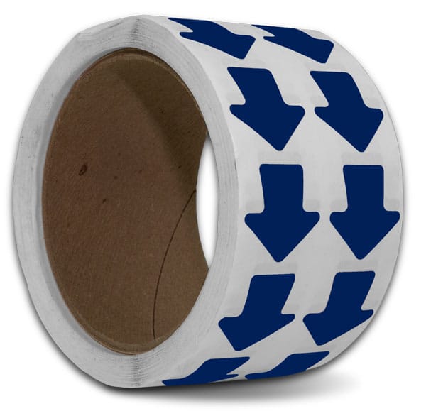 Blue Arrow Floor Marking Tape - by SafetySign.com