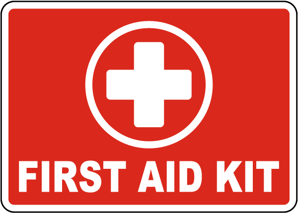 First Aid Kit Sign Claim Your 10 Discount