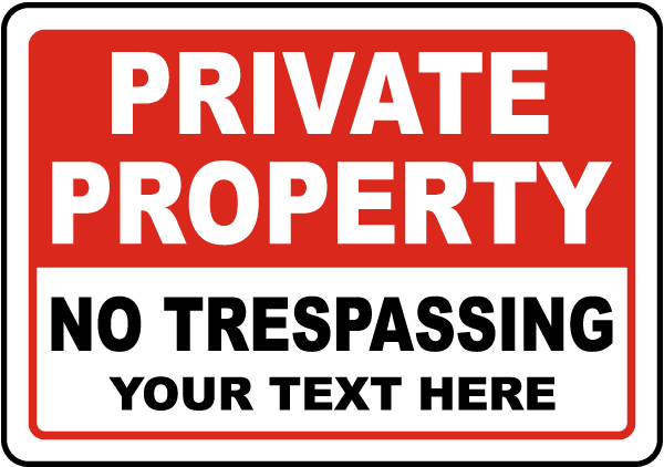 Custom Private Property Signs PRIVATE PROPERTY SIGN, Vintage Style
