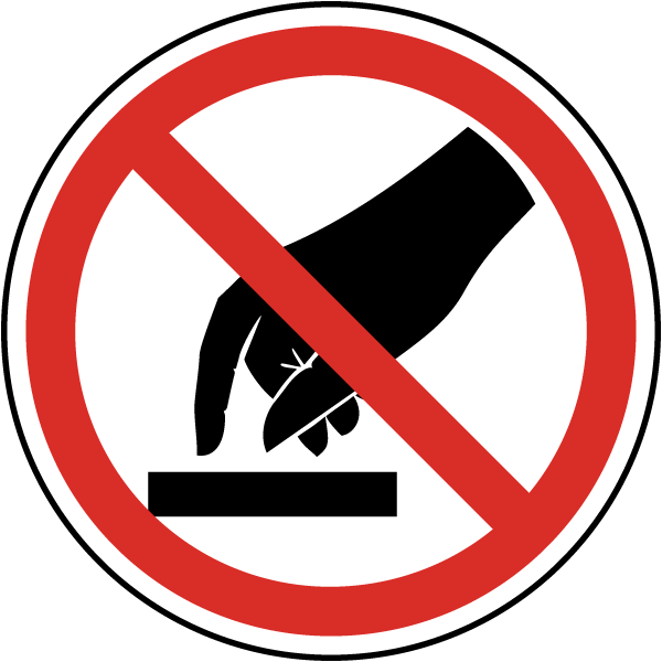 Do Not Touch Label Save 10 Instantly