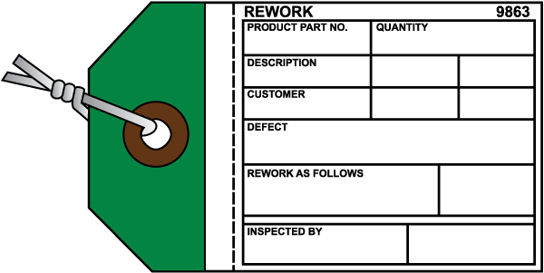 Wire Tags Write On 100 Pack Repair Tags 4-3/4 X 2-3/8 - Inspection ...