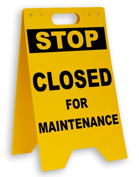 Stop Closed Floor Sign P5346 - by SafetySign.com