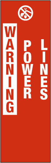 Custom Warning Power Lines Bullet Marker - Claim Your 10% Discount