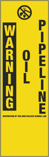 Custom Warning Oil Pipeline Bullet Marker - Claim Your 10% Discount