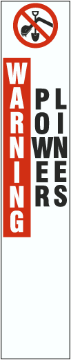 Custom Warning Power Lines Flat Marker - Claim Your 10% Discount