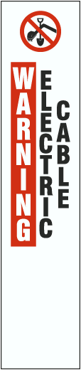 Custom Warning Electric Cable Triangular Marker - Claim Your 10% Discount