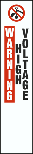 Custom Warning High Voltage Triangular Marker - Claim Your 10% Discount