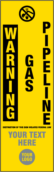 Custom Warning Gas Pipeline Locator Bullet Marker - Save 10% Online
