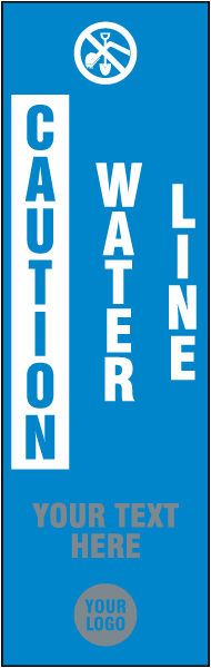 Custom Caution Water Line Locator Bullet Marker - Save 10% Online