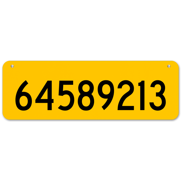 Horizontal 911 Address Sign with Street Name - Save 10% Instantly