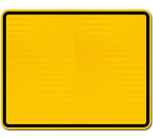 Custom Yellow Supplemental Next Distance (Miles) Sign - Save 10%