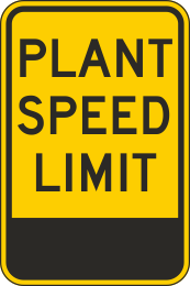 Yellow Custom Plant Speed Limit Sign - Claim Your 10% Discount