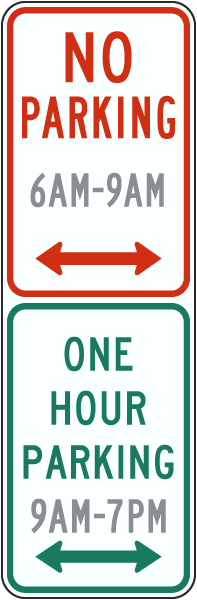 Custom NO PARKING / ONE HOUR PARKING SIGN - Claim Your 10% Discount