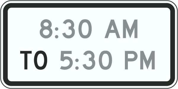Custom Time Parking Sign - Claim Your 10% Discount
