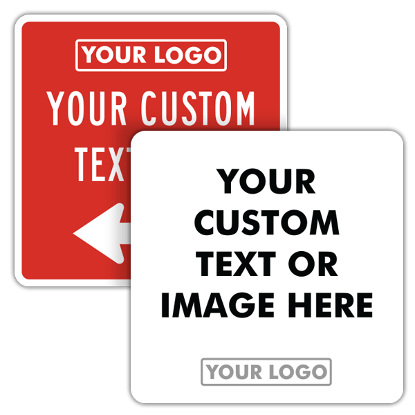 Custom Blank Square Safety Sign - Claim Your 10% Discount