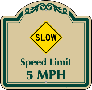 Slow Down Warning Signs for Sale – In Stock & Ready to Ship
