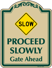 Slow Down Warning Signs for Sale – In Stock & Ready to Ship