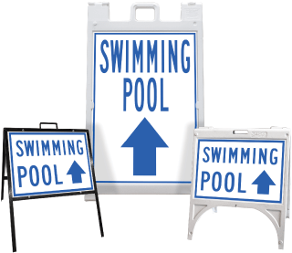 Swimming Pool Right Arrow Sign - F8497