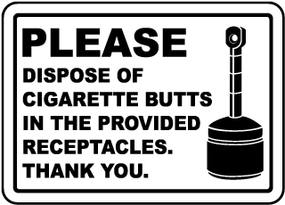 Designated Smoking Area Signs | Low Price Guarantee | SafetySign.com