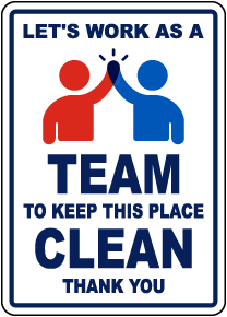Funny Keep Area Clean Signs