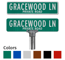 Green Lane Sign