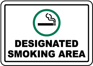 Cigarette Butt Receptacle Signs | USA Made | Low Prices