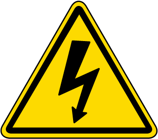 Iso Warning Symbol Labels High Voltage Safety Labels