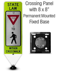 Yield Pedestrian Crosswalk Sign X5638 - by SafetySign.com